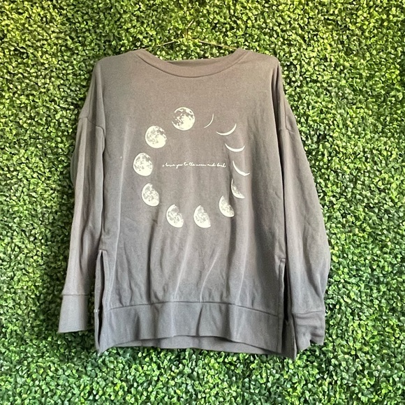 Grayson Threads | Tops | Grey Moon Phases Sweater | Poshmark